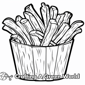 French Fries Coloring Pages - Free & Printable!