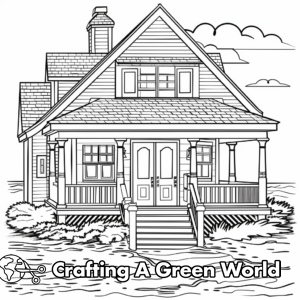 Beach House Coloring Pages - Free & Printable!