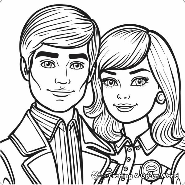Barbie And Ken Coloring Pages - Free & Printable!