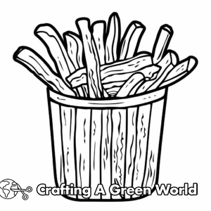 French Fries Coloring Pages - Free & Printable!