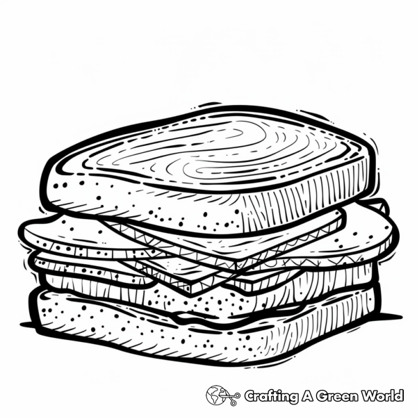 Sandwich Coloring Pages - Free & Printable!