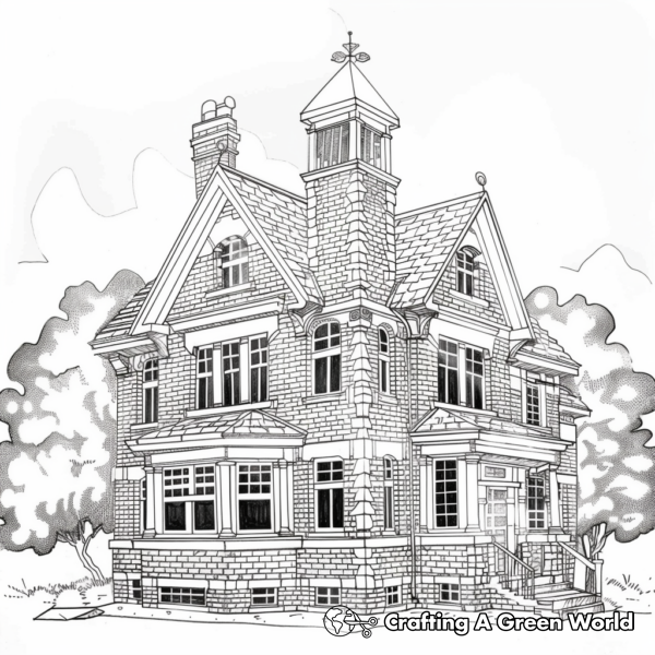 Schoolhouse Coloring Pages - Free & Printable!