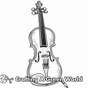 Violin Coloring Pages - Free & Printable!