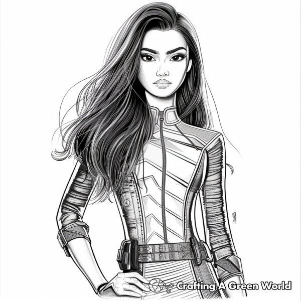 Descendants 3 Coloring Pages - Free & Printable!