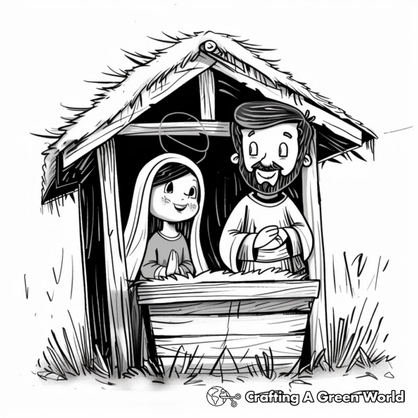 Manger Coloring Pages - Free & Printable!
