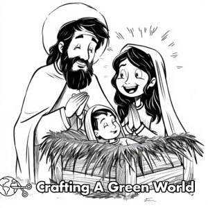 Manger Coloring Pages - Free & Printable!