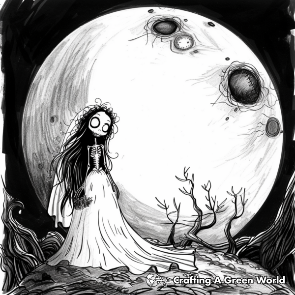 Corpse Bride Coloring Pages - Free & Printable!