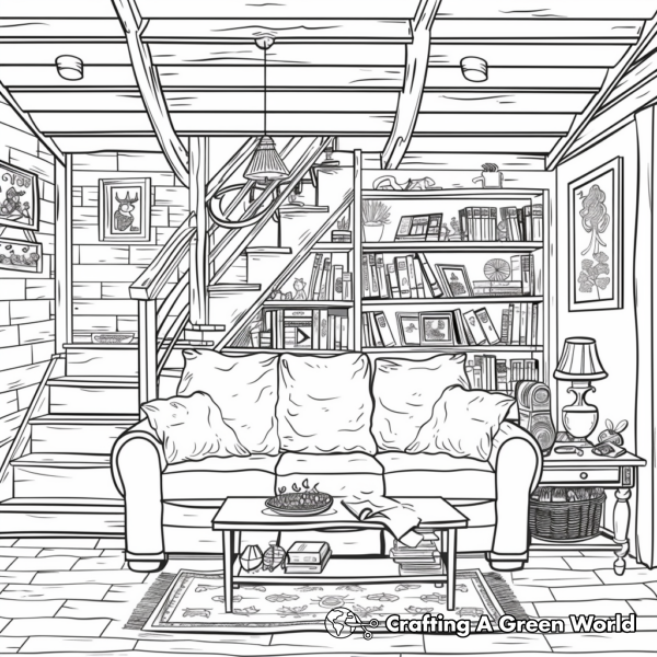 Room Coloring Pages - Free & Printable!