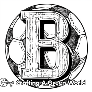 B For Ball Coloring Pages - Free & Printable!