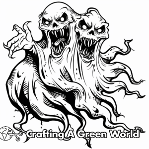 Scary Monster Coloring Pages - Free & Printable!