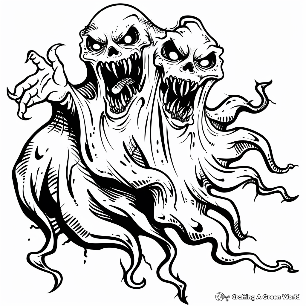 Creepy Monster Coloring Pages Creepy Monster Coloring Pages