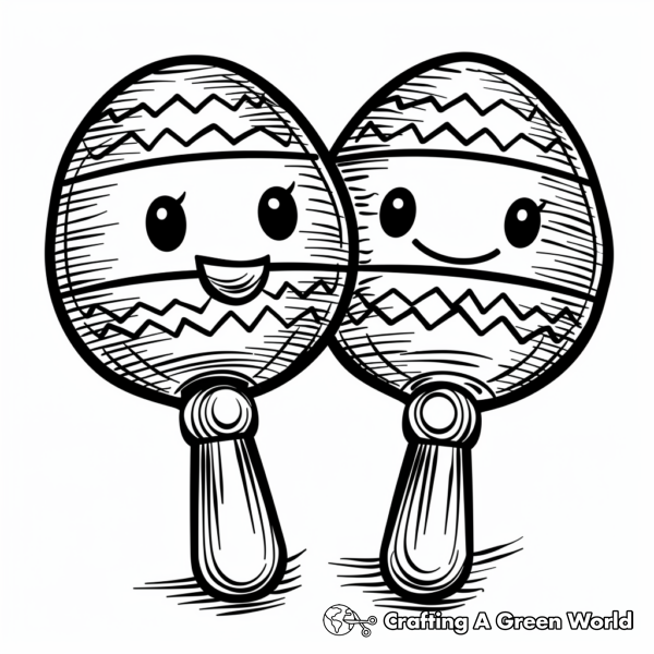 Maracas Coloring Pages - Free & Printable!