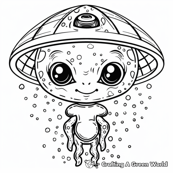 Space Aesthetic Coloring Pages - Free & Printable!