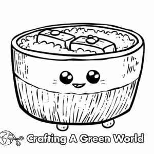 Kawaii Sushi Coloring Pages - Free & Printable!