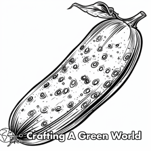 Cucumber Coloring Pages - Free & Printable!