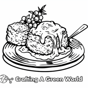 Thanksgiving Food Coloring Pages - Free & Printable!