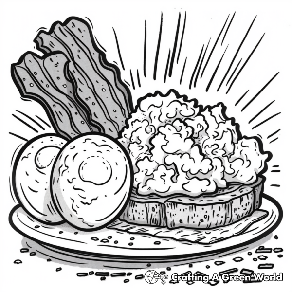 Breakfast Coloring Pages - Free & Printable!