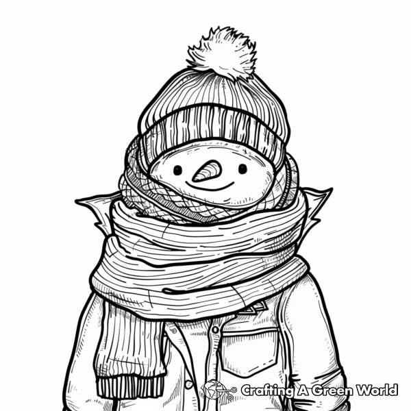 Winter Clothes Coloring Pages - Free & Printable!