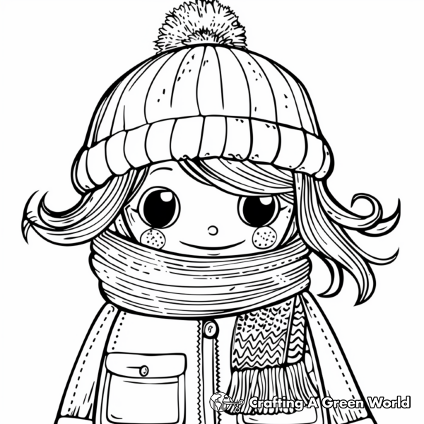 Winter Clothes Coloring Pages - Free & Printable!