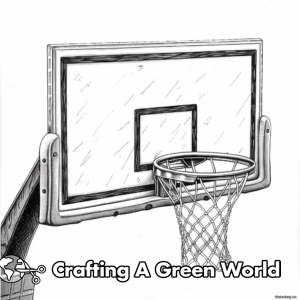 Basketball Hoop Coloring Pages - Free & Printable!