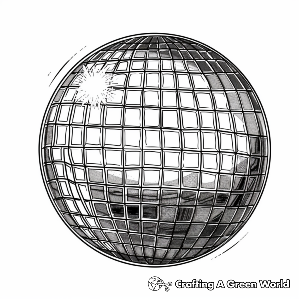 Disco Ball Coloring Pages - Free & Printable!
