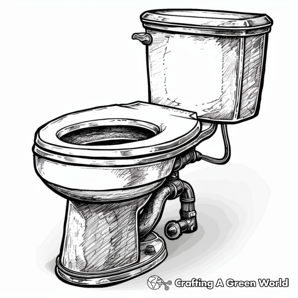 Toilet Coloring Pages - Free & Printable!