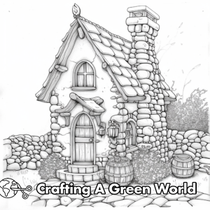 Fairy House Coloring Pages - Free & Printable!