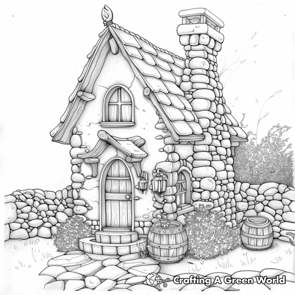 Fairy House Coloring Pages - Free & Printable!
