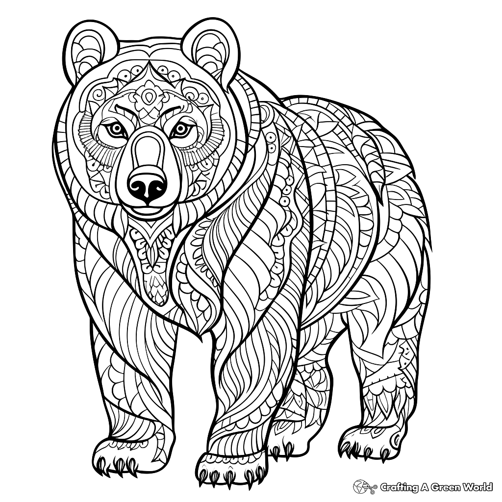 bear coloring pages to print