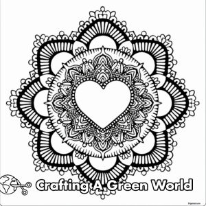 Heart Mandala Coloring Pages - Free & Printable!
