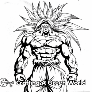 Broly Coloring Pages - Free & Printable!