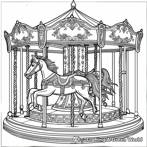 Amusement Park Coloring Pages - Free & Printable!
