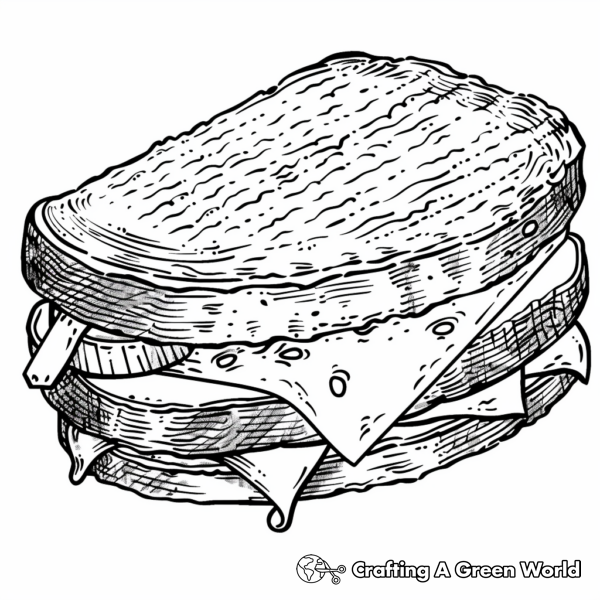 Sandwich Coloring Pages - Free & Printable!