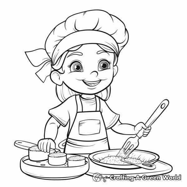 Baking Coloring Pages - Free & Printable!