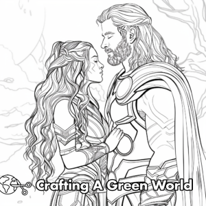 Thor Love And Thunder Coloring Pages - Free & Printable!