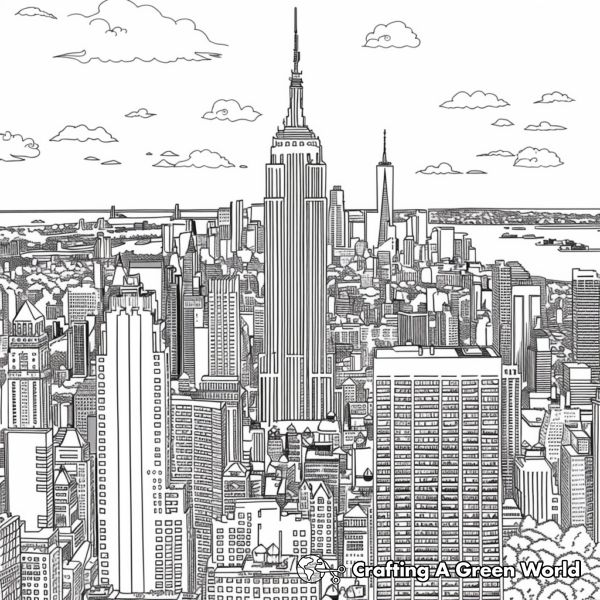City For Adults Coloring Pages - Free & Printable!