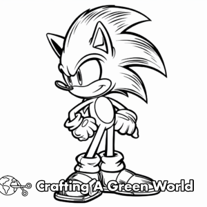 Super Sonic 2 Coloring Pages - Free & Printable!