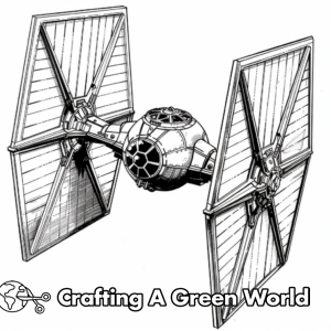 TIE Fighter Coloring Pages - Free & Printable!