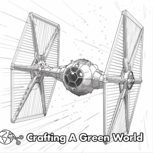 TIE Fighter Coloring Pages - Free & Printable!
