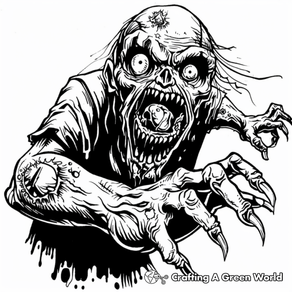 Scary Monster Coloring Pages - Free & Printable!