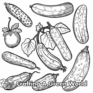 Cucumber Coloring Pages - Free & Printable!