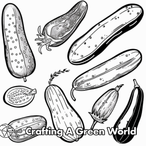 Cucumber Coloring Pages - Free & Printable!