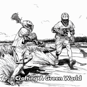 Lacrosse Coloring Pages - Free & Printable!
