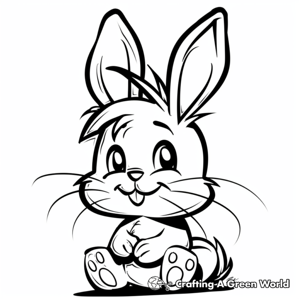 Easter Bunny Coloring Pages - Free & Printable!