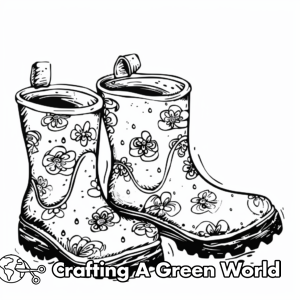 Rain Boots Coloring Pages - Free & Printable!