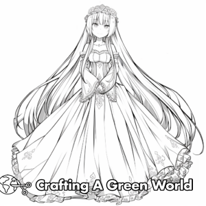 Anime Girl Full Body Coloring Pages - Free & Printable!