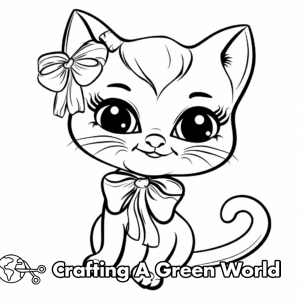 Princess Cat Coloring Pages - Free & Printable!