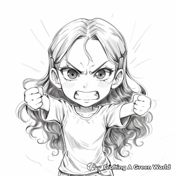 Anime Girl Full Body Coloring Pages - Free & Printable!