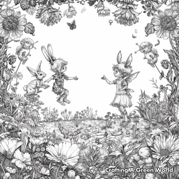 Fairy Garden Coloring Pages - Free & Printable!