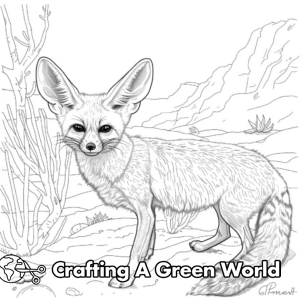 Fennec Fox Coloring Pages - Free & Printable!